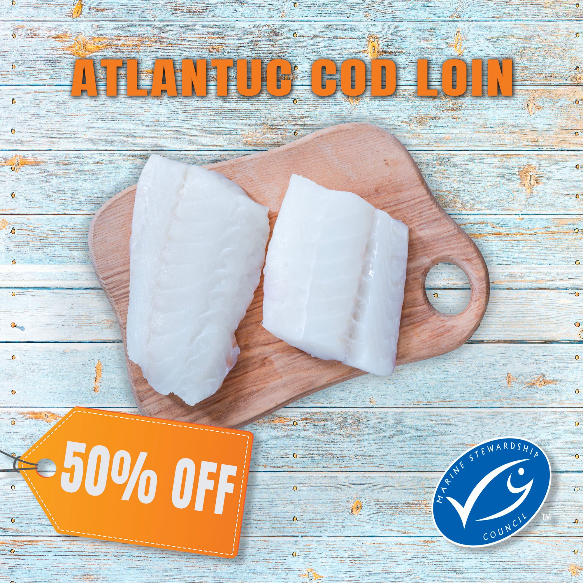 Atlantic Cod Loins – Steak King