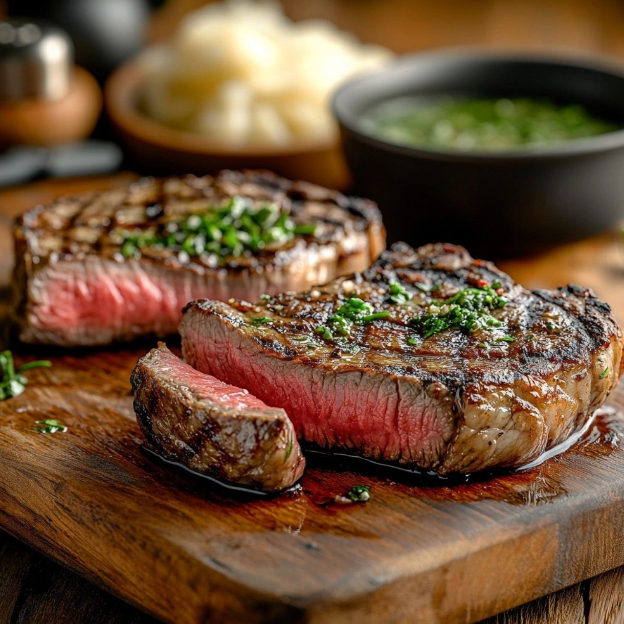 Chilled Wagyu M9+ Ribeye x Striploin Steak Box 1kg – Steak King
