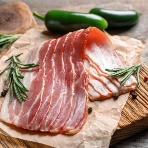 House Smoked Canadian Streaky Bacon (Thick Slices) – Steak King